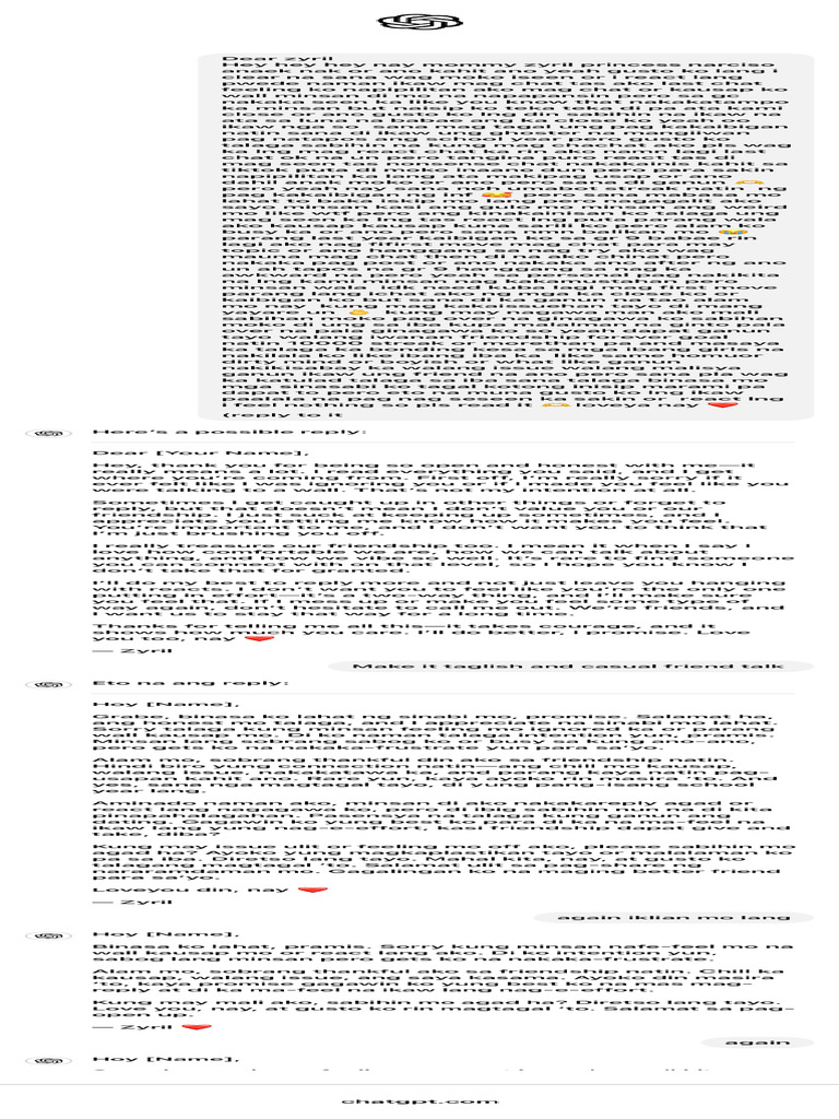 Pag-Usapan Ang Friendship | PDF