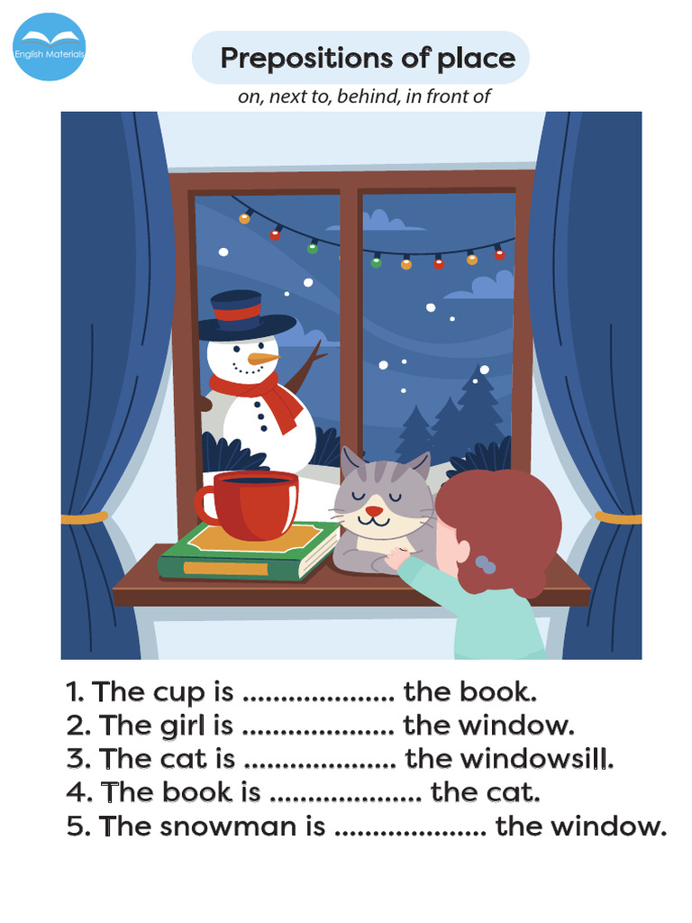 Prepositions of place winter_englishmat | PDF