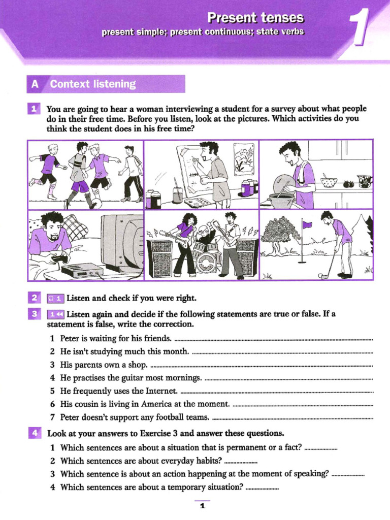 Grammar Unit 1 | PDF