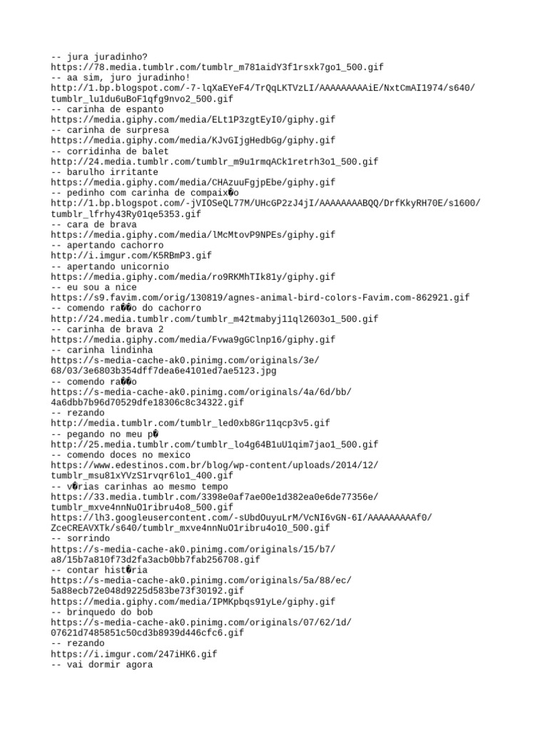 Lista de Gifs Da Agnes | PDF