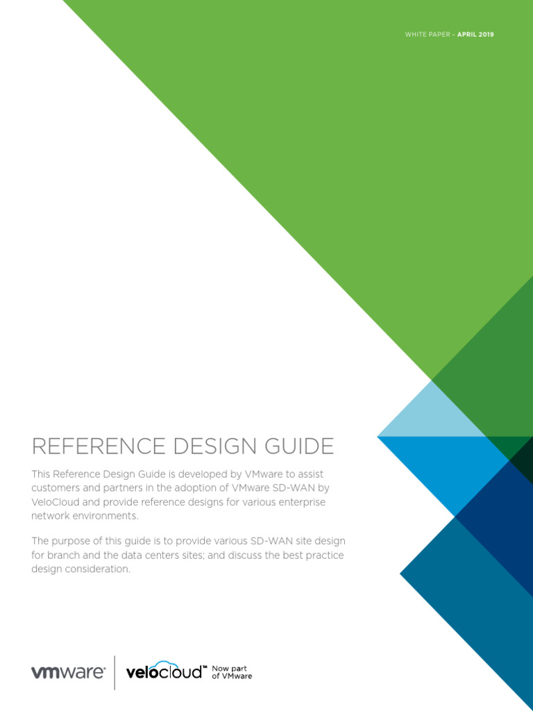 VMware SD WAN Reference Design Guide EN | PDF | Virtual Private Network | Computer Network