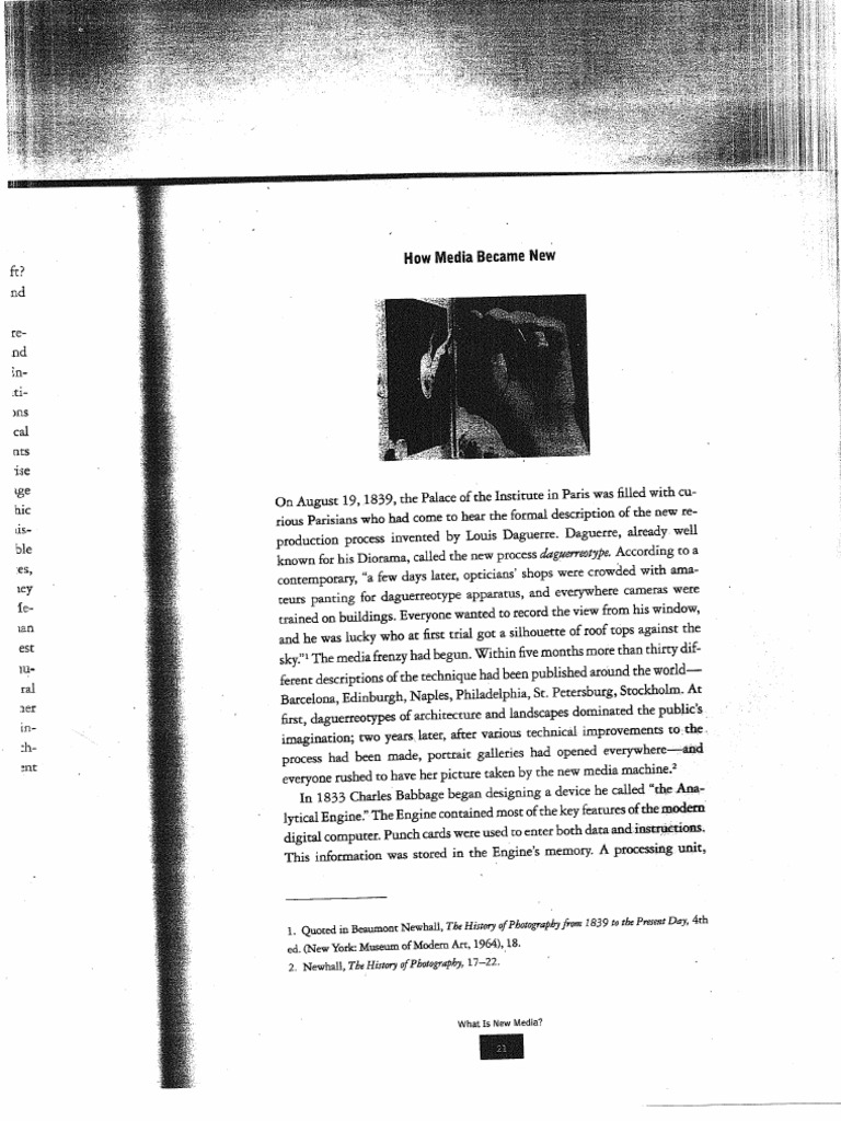 Reading Lev Manovich Ug (1) | PDF | Image Resolution | Data Compression