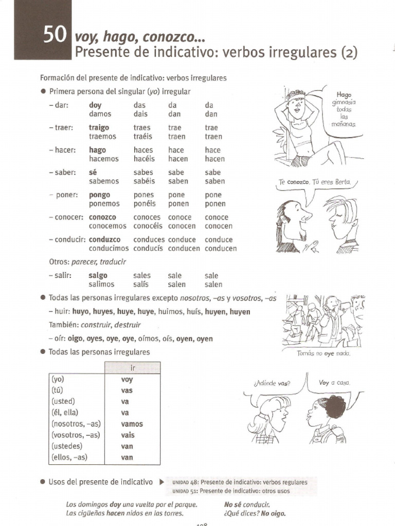 A-PRESENTE DEL INDICATIVO VERBOS REGULARES 2 | PDF
