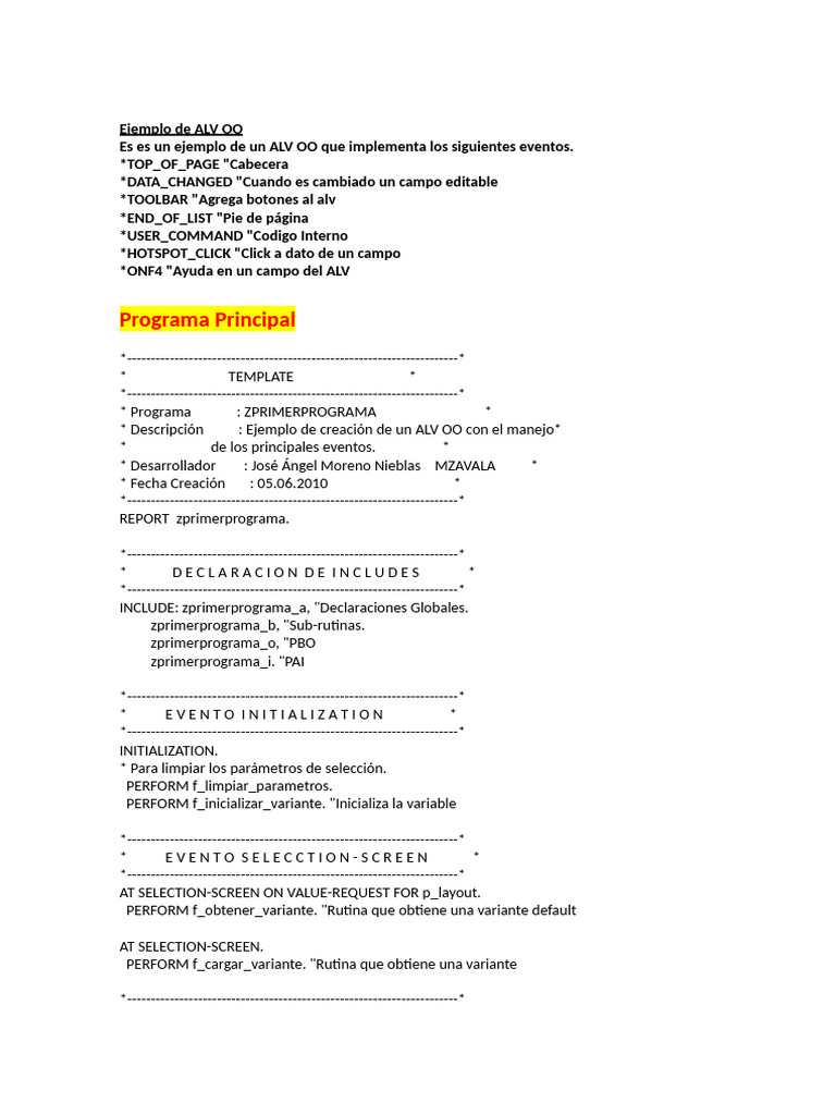 Ejemplo de ALV OO | PDF | Programación de computadoras | Ingeniería de software