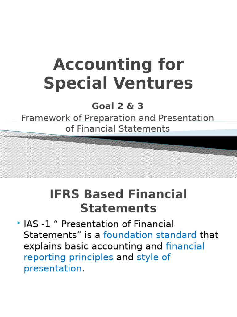 Goal 2 & 3 Accounting For Special Ventures | PDF | International ...