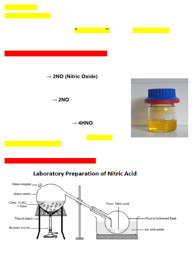 Nitric Acid | PDF | Nitric Acid | Nitrogen