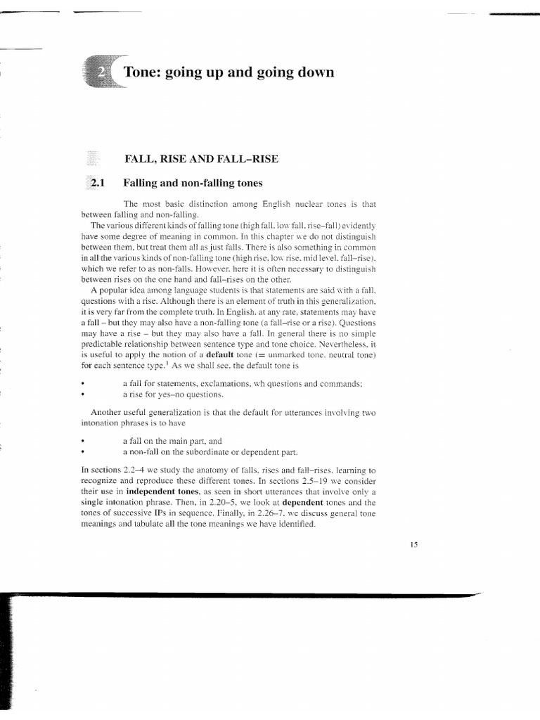 Wells (2006) ch2 TONE | PDF