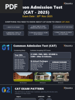 CAT 2025 Time Table IQuanta - July To Nov | PDF | Quadratic Equation | Equations