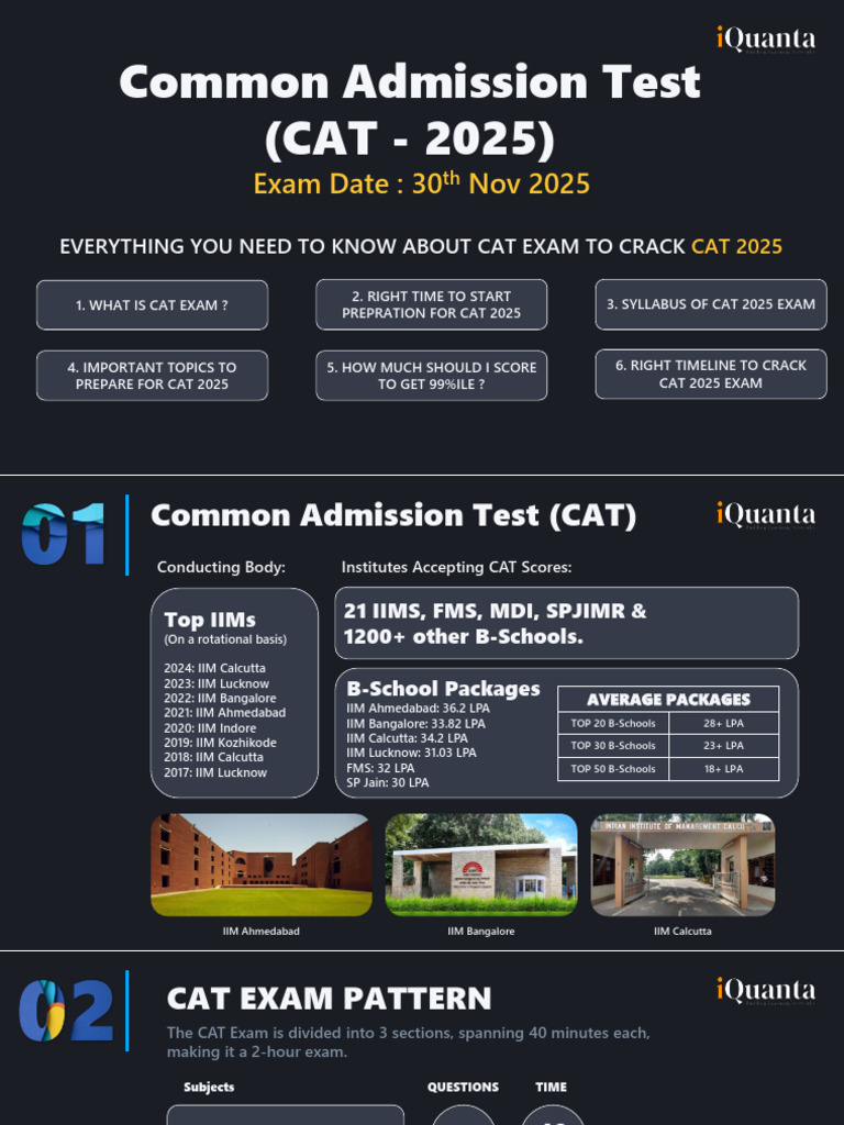 CAT 2025 Official PDF | PDF