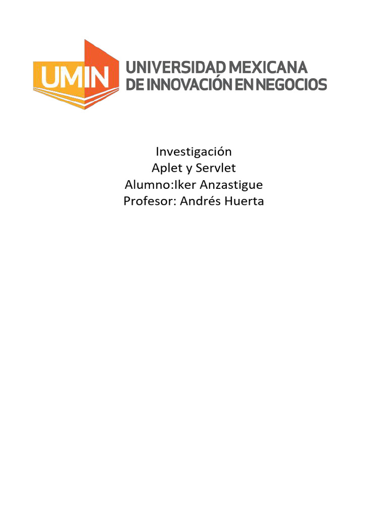Aplet y Servlet | PDF | Java (lenguaje de programación) | Red mundial