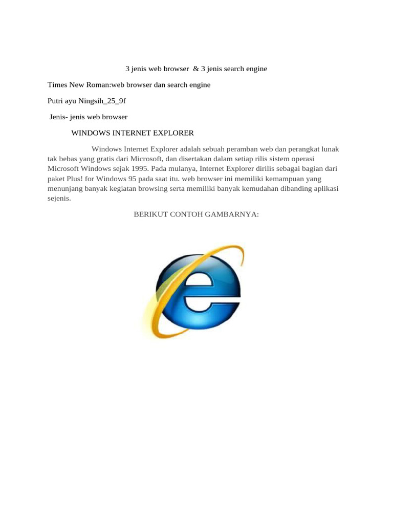3 Jenis Web Browser | PDF