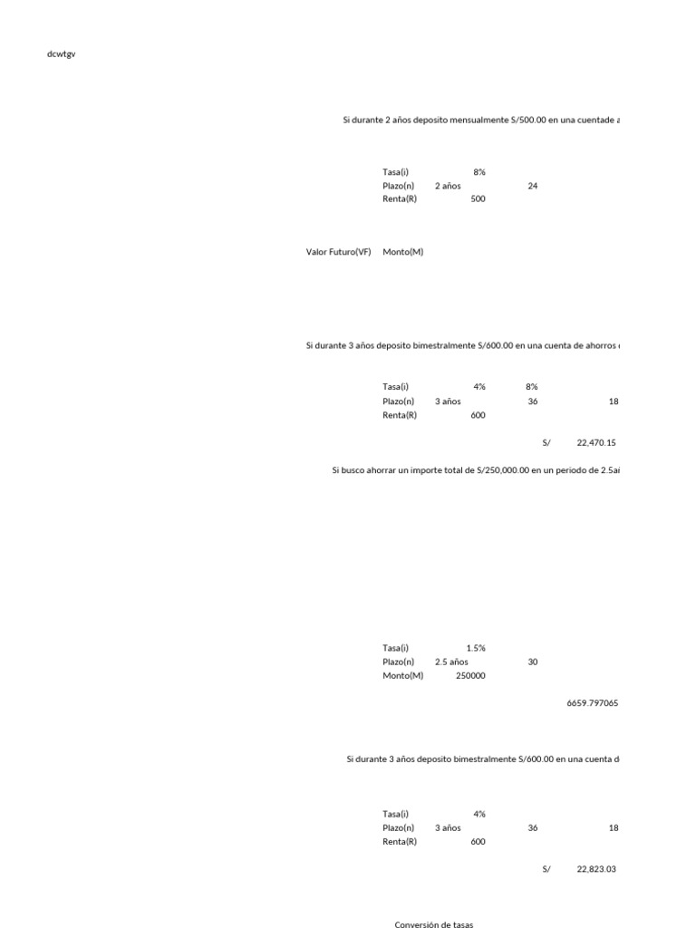 ANUALIDADES | PDF | Bancos | Economias