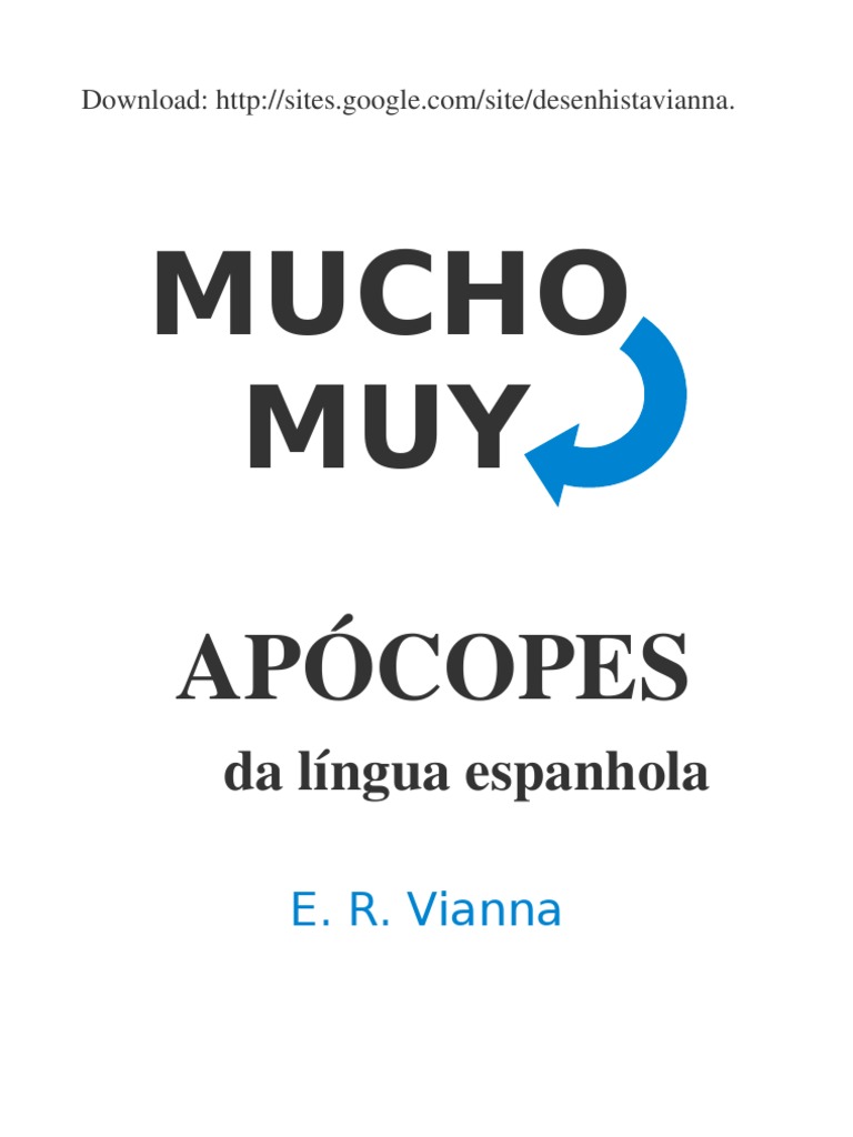 Apocopes Da Lingua Espanhola Web | PDF | Português (idioma) | Espanhol ...