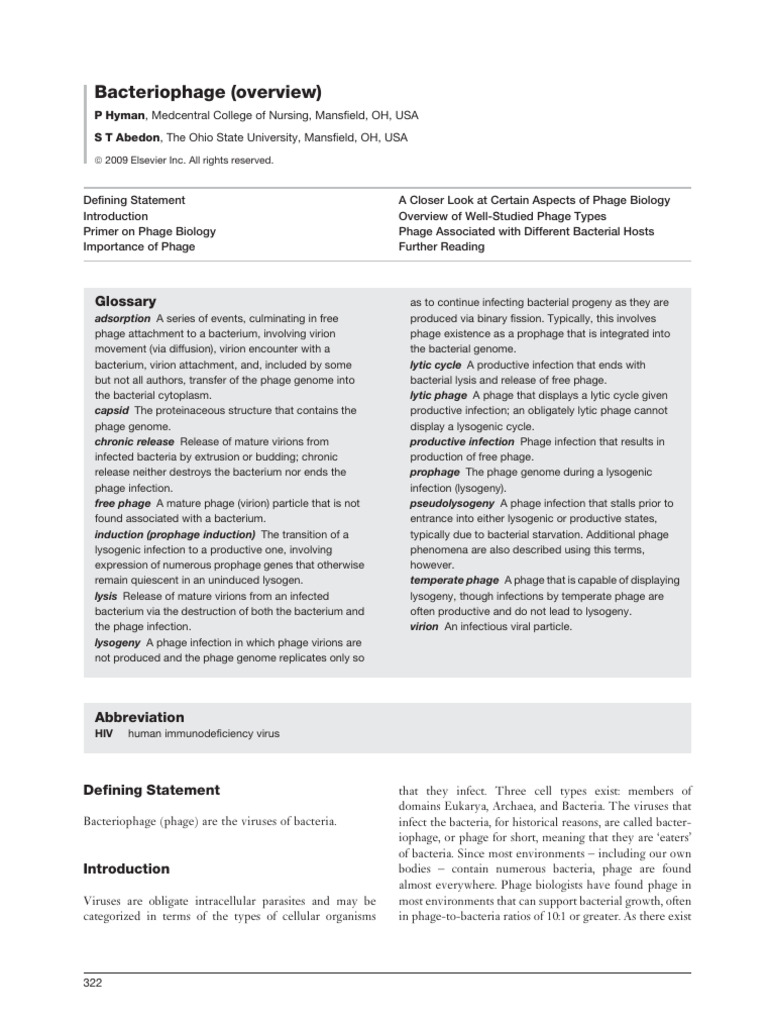 bactériophage | PDF | Bacteriophage | Virus