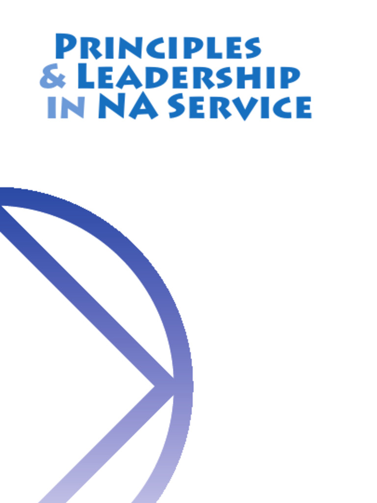 Principles and Leadership in NA Service | PDF | Leadership | Integrity