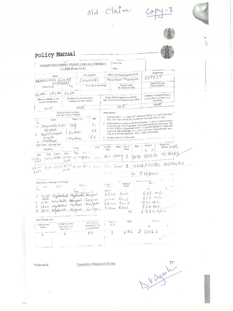 TA - DA 1st Claim | PDF