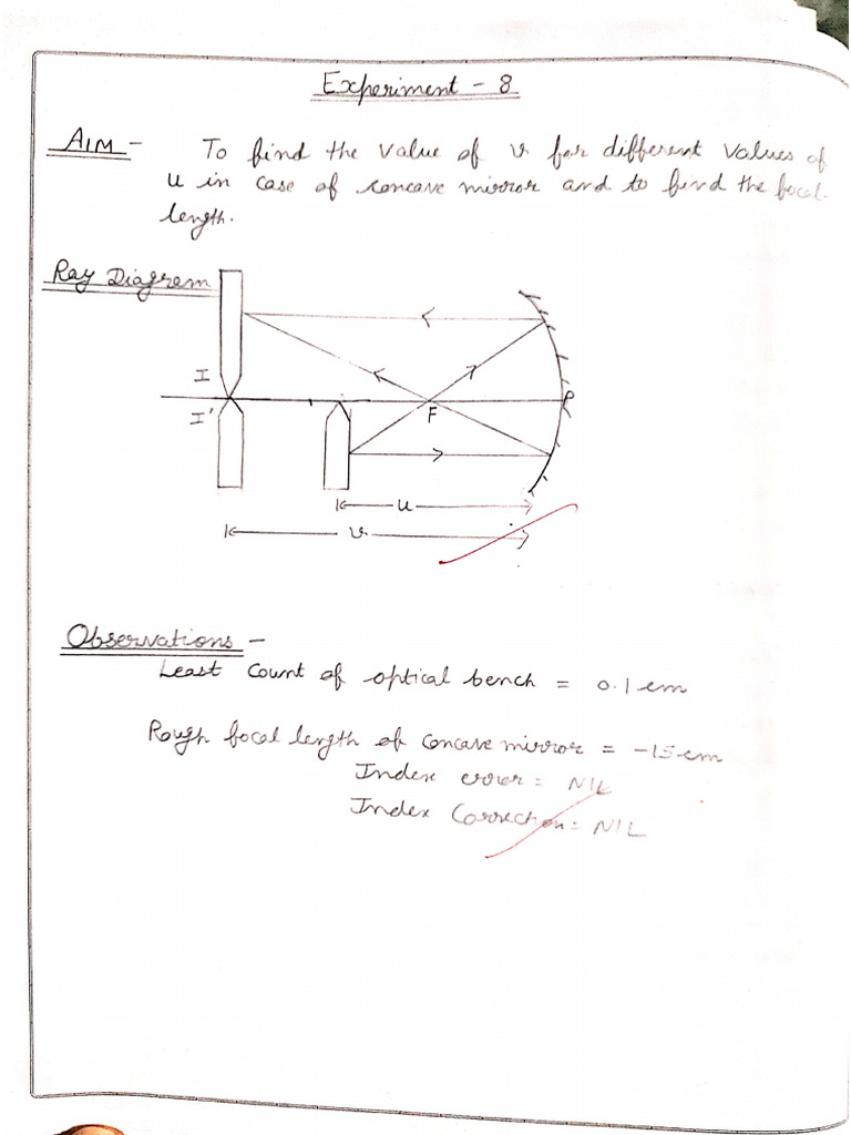 Experiment 8 Pencil Page | PDF