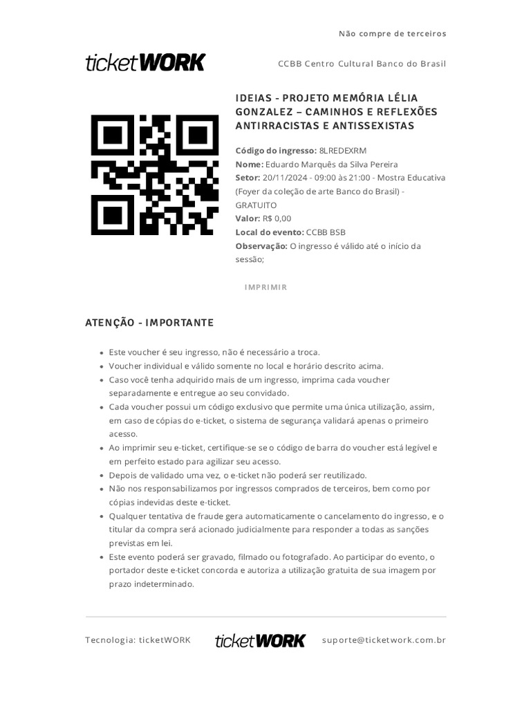 Ingresso Modelo | PDF