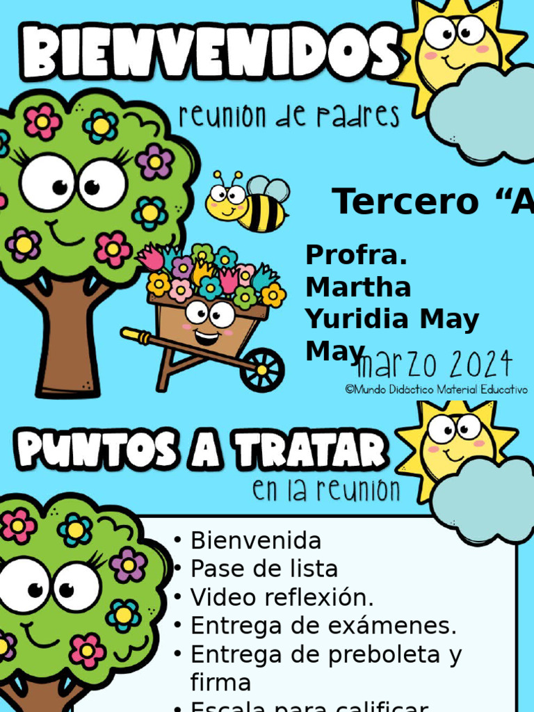 Reunion de Padres Editable | PDF