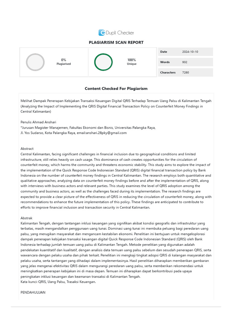 Duplichecker-Plagiarism-Report | PDF