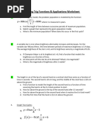 Trigonometric Function Graphing Worksheet | PDF | Phase (Waves) | Graph ...