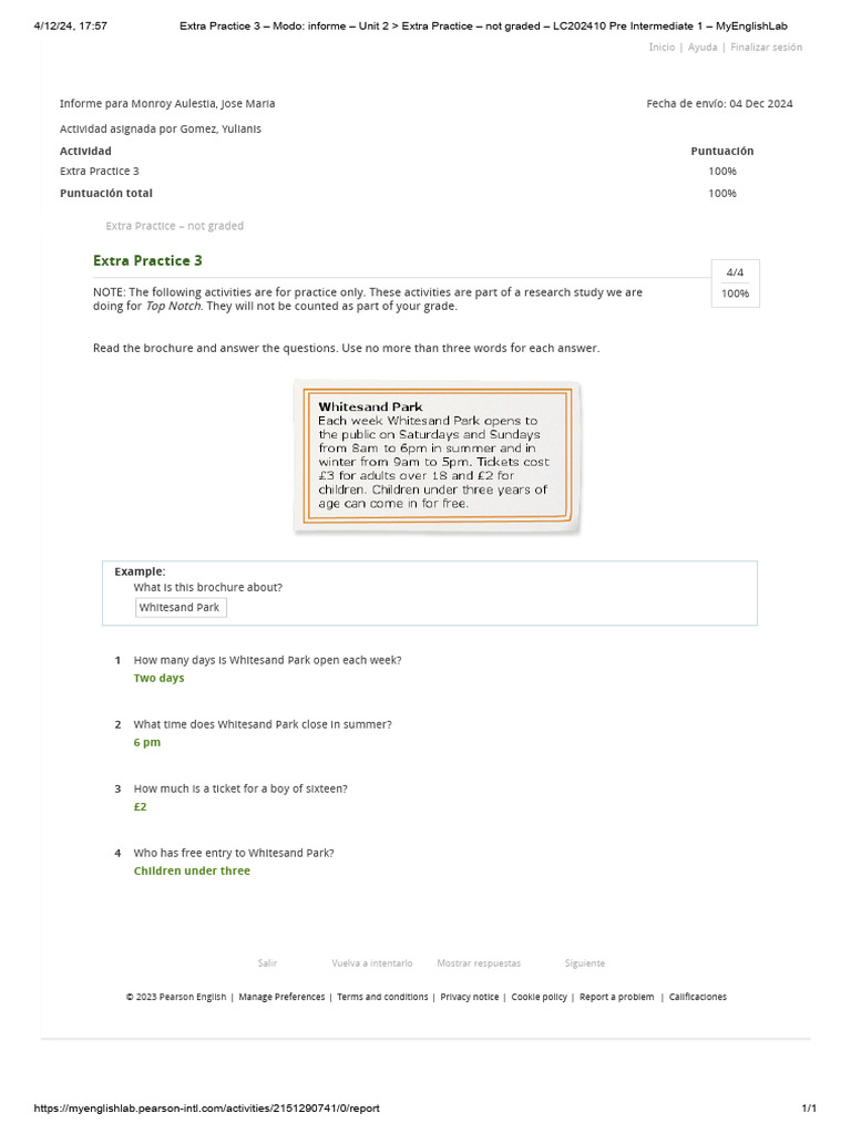 Extra Practice - Not Graded | PDF