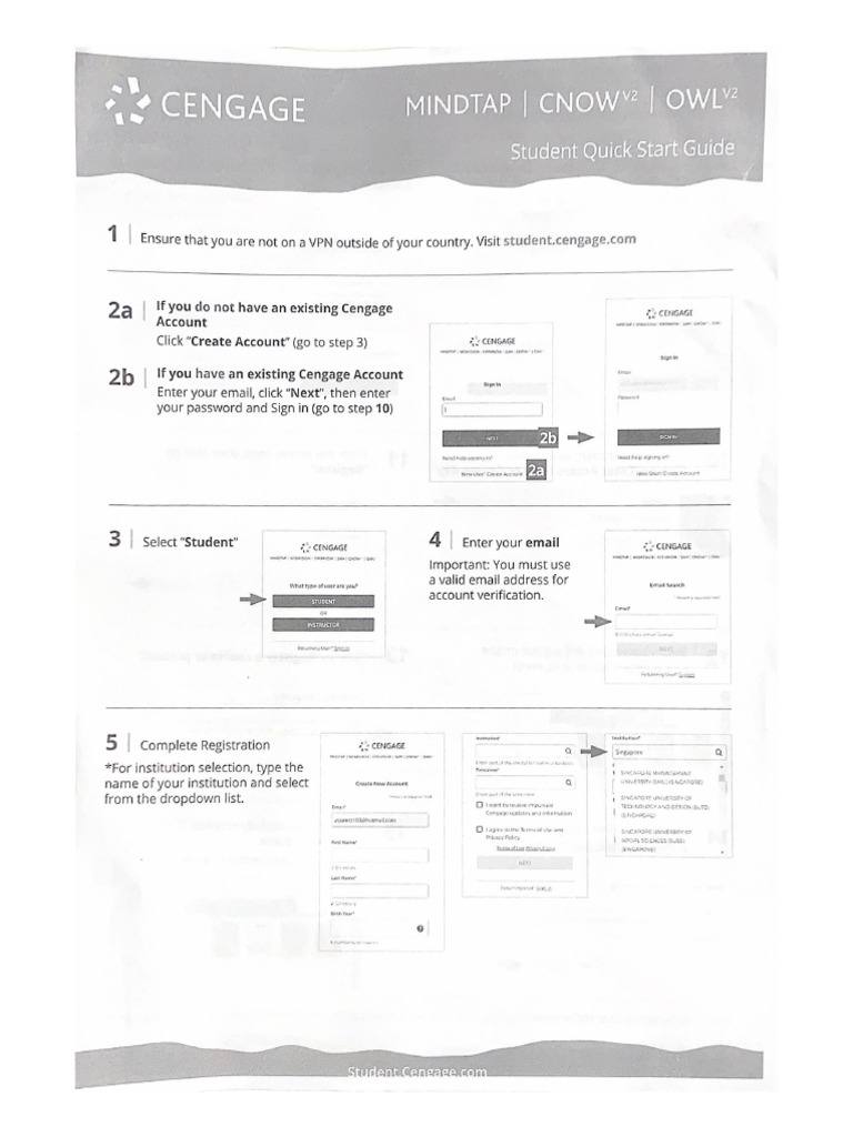 Student Quick Start Guide | PDF
