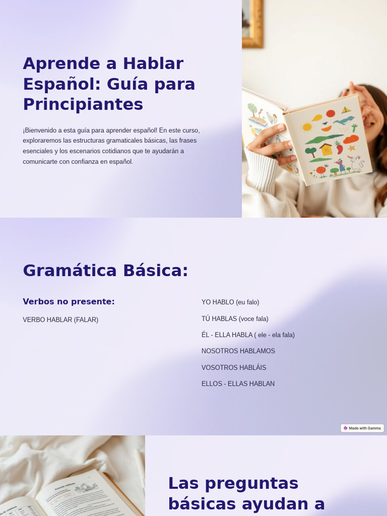 Aprende a Hablar Espanol Guia Para Principiantes | PDF | Lengua española