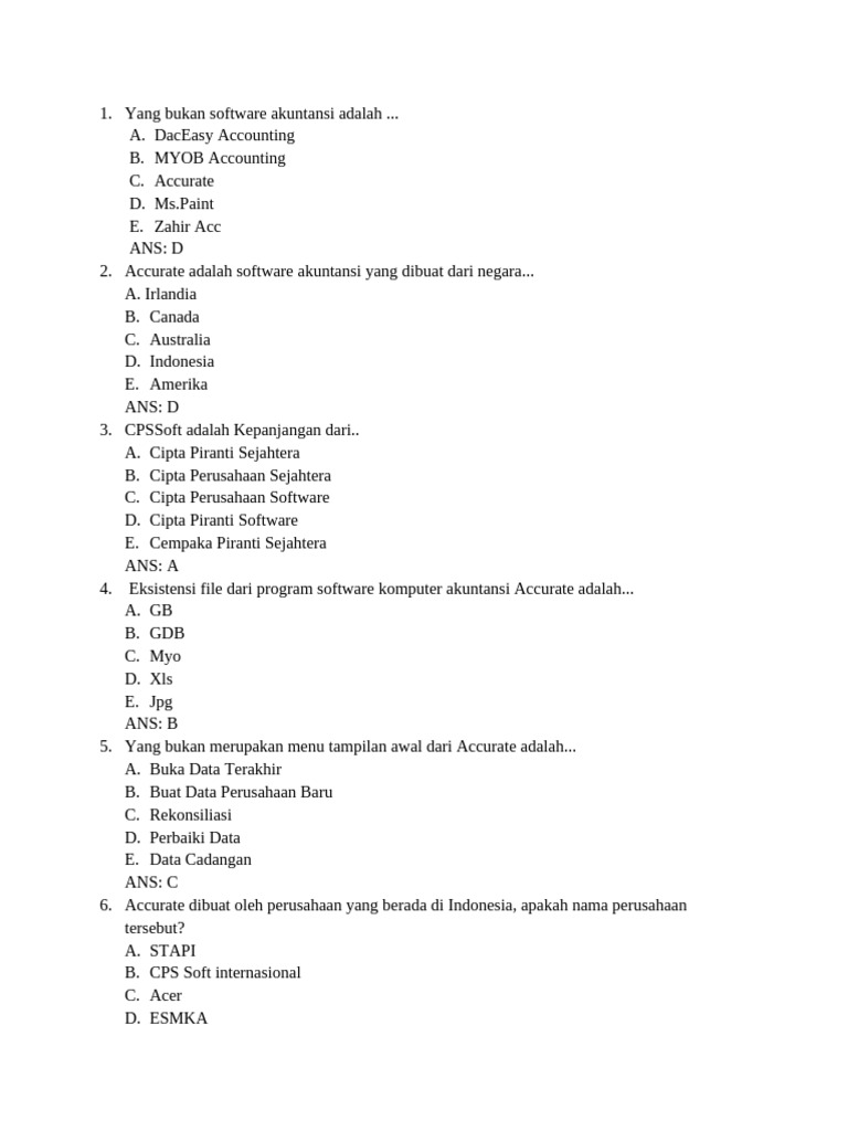 Soal Xii Akl Accurate | PDF