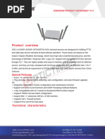 ZXHN F6600P Datasheet | PDF | Wi Fi | I Pv6