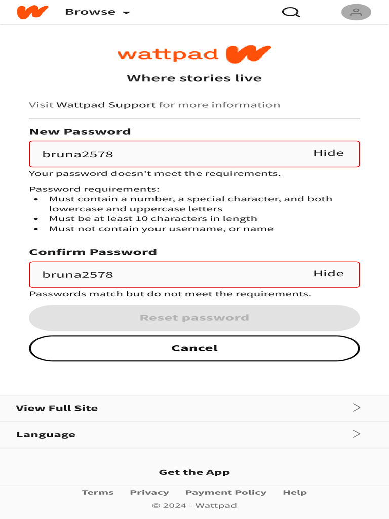 Password Reset Requirements Guide | PDF