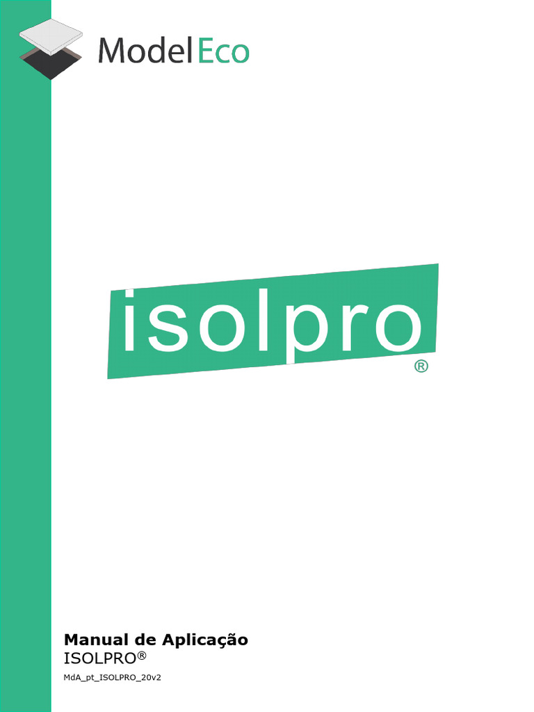 Manual Instalação - Placa ISOLPRO 1,8MX0,5M 40MM | PDF | Materiais