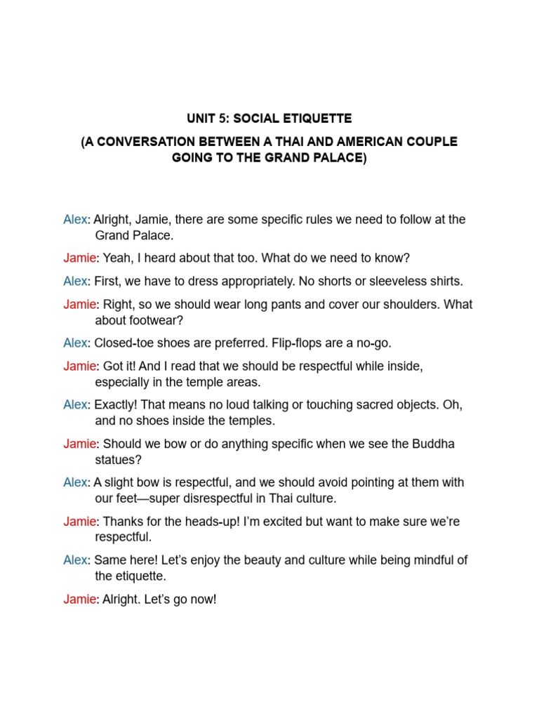 M4 Script Convo (Eng Tour) | PDF