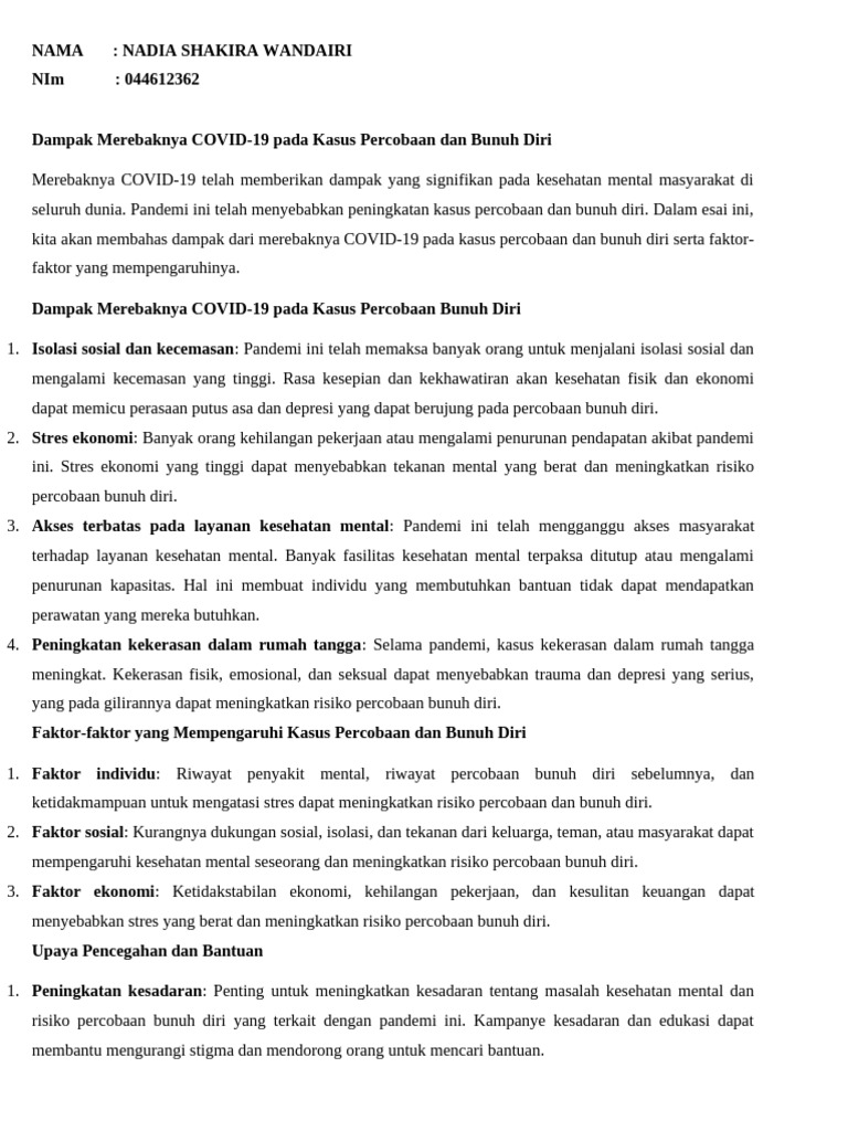 Tugas 3 Kriminologi NADIA | PDF