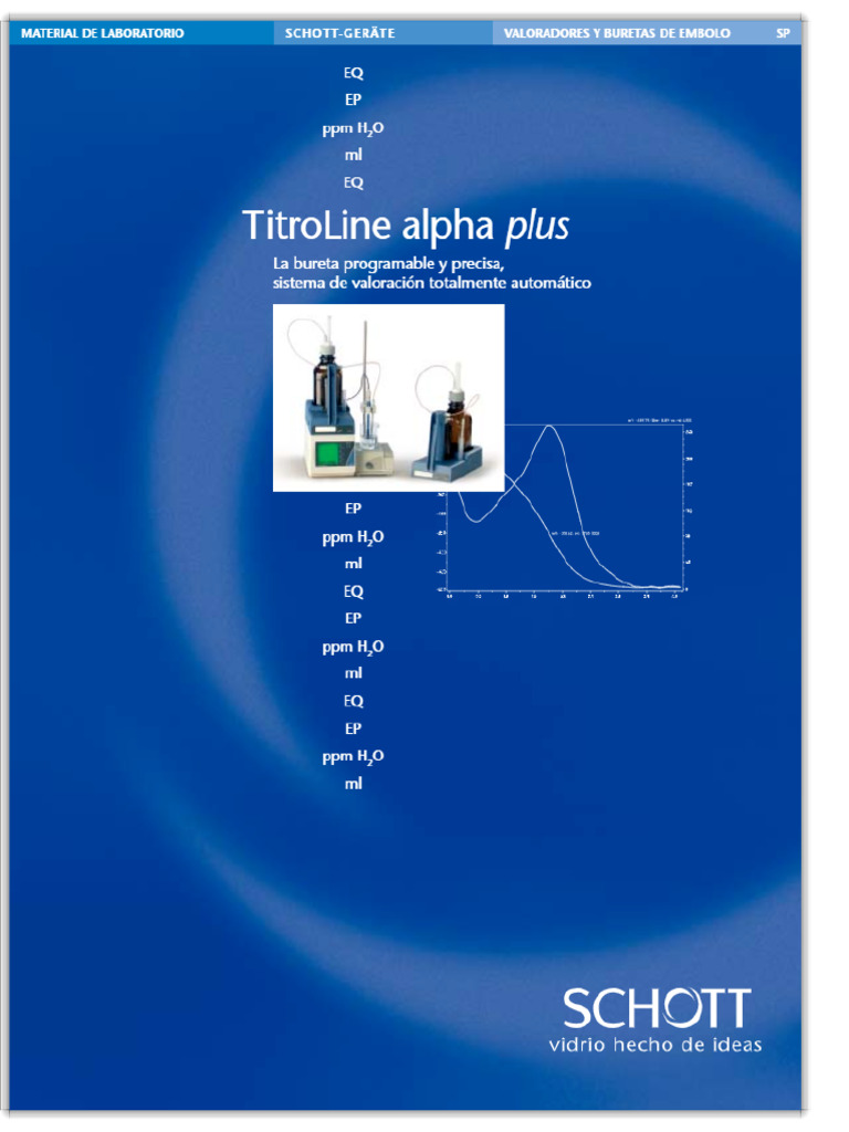 TitroLine Alpha Plus La Bureta Programable y Precisa, Sistema de ...