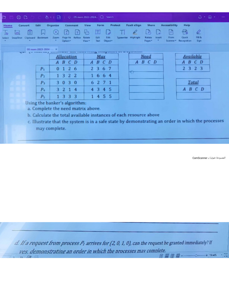 Banker's Algorithm | PDF