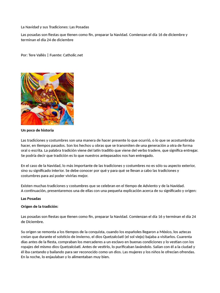 La Navidad y Sus Tradiciones | PDF