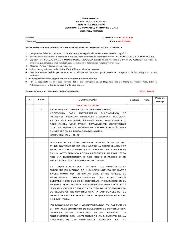 SOL+810-2018+RADIOLOGIA impresora | PDF | Radiología