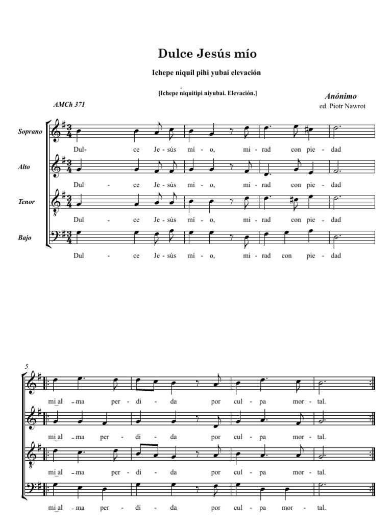 Dulce Jesus Mio | PDF