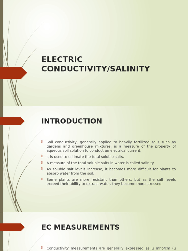 EC Measurement | PDF