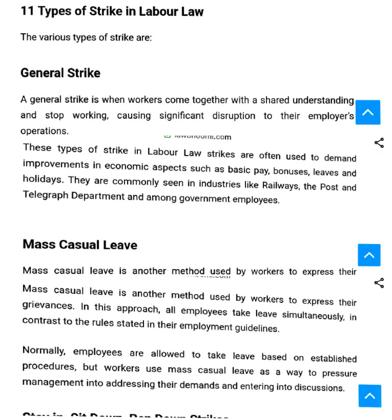 Industrial Law Types of Strike Docscanner PDF 12-06-2024 | PDF | Strike ...