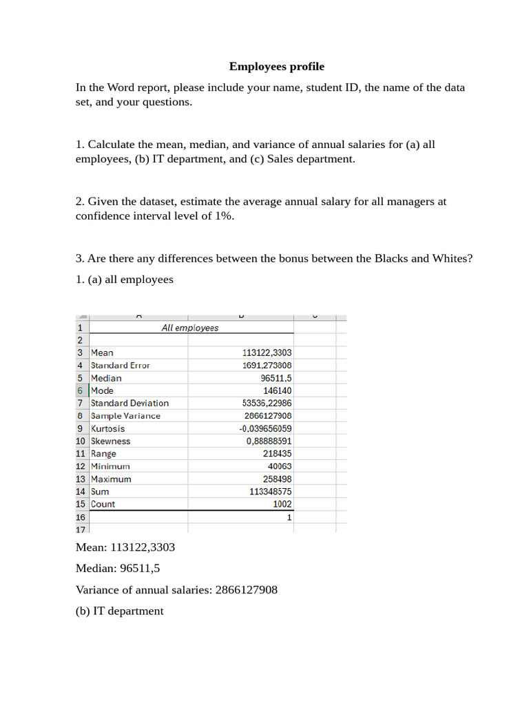 Employees Profile | PDF