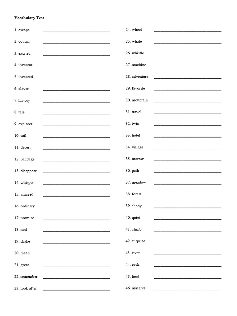 Level 5 Vocabs | PDF