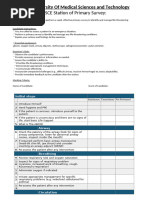 ABCDE-Approach OSCE-Checklist | PDF | Diseases And Disorders | Medicine