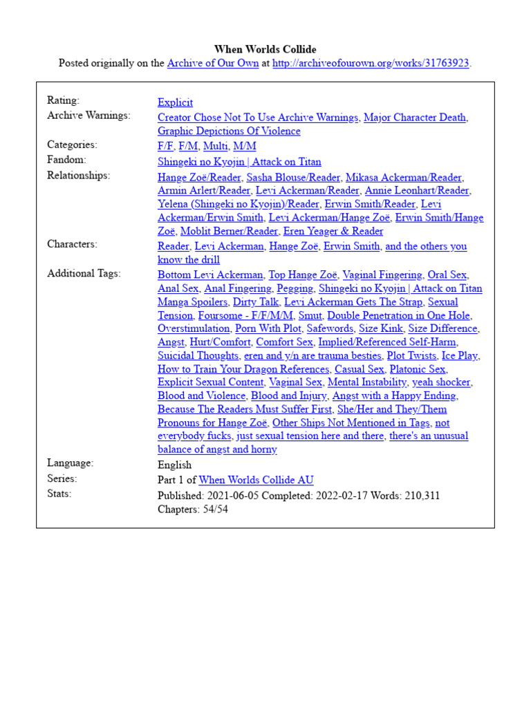 When Worlds Collide | PDF | Human Sexuality | Sexuality