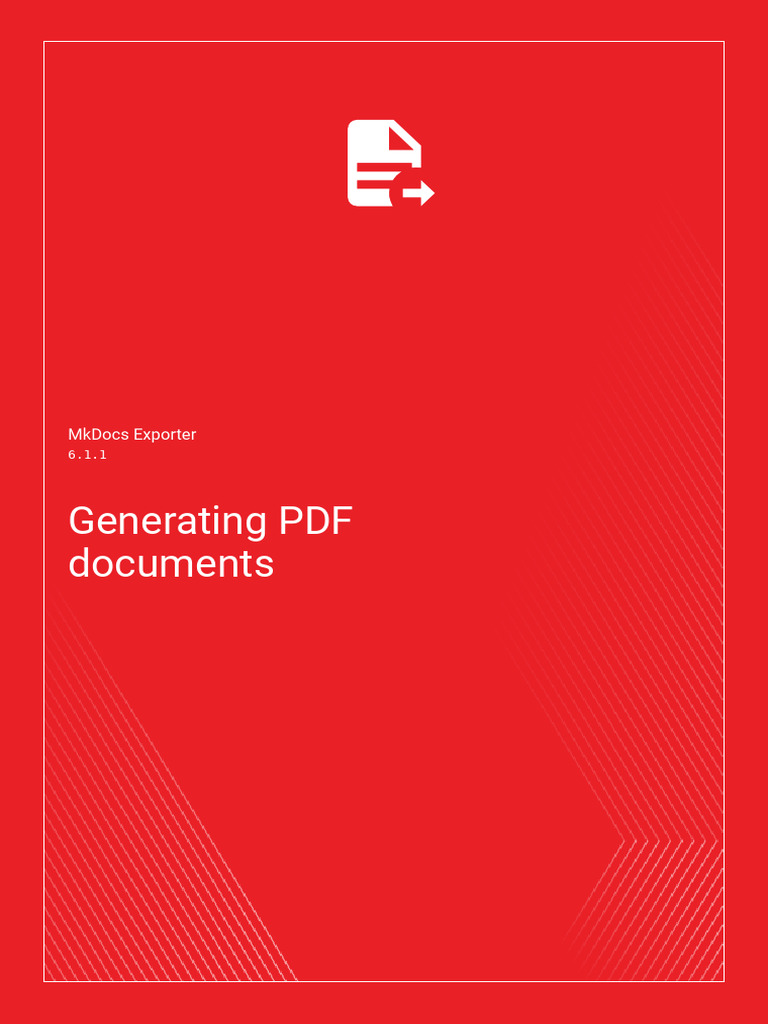 Generating PDF documents | PDF | Software | Computing Generating PDF documents | PDF | Software | Computing