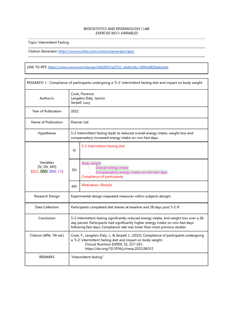Biostat Lab - Group 2a - Exercise 1 | PDF | Diabetes | Insulin Resistance