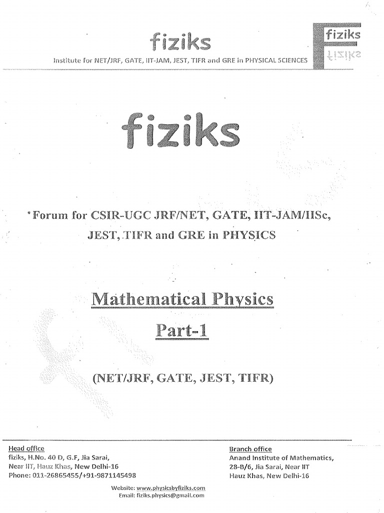 Mathematical Physics | PDF