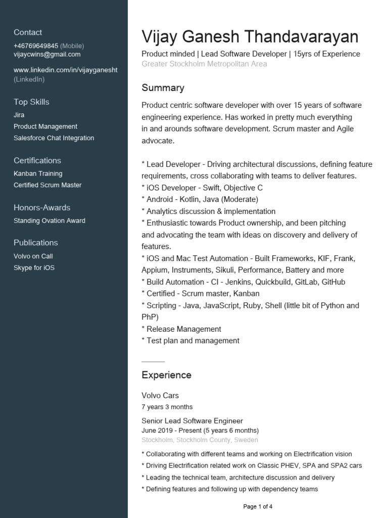 Vijay_15ysExpIT | PDF | Ios | Android (Operating System)