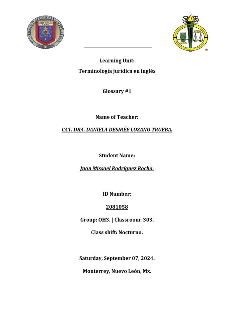 JMRR EV1 Glossary 1 TJI | PDF